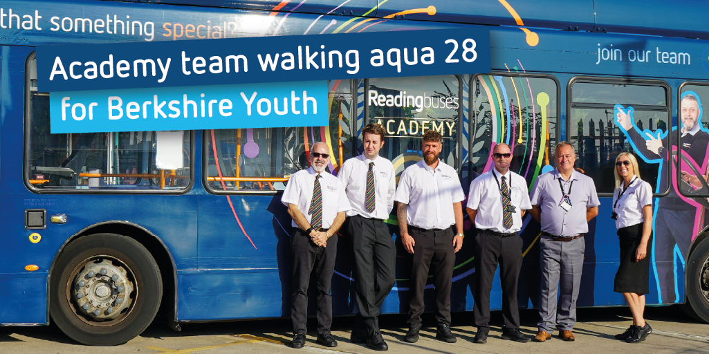 Walking aqua 28 to raise funds for Berkshire Youth - Reading Buses