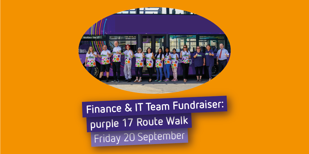 purple 17 walk to raise funds for our charity of the year - Reading Buses