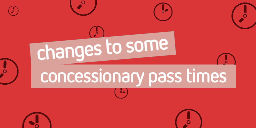 changes to concessionary pass times - Reading Buses